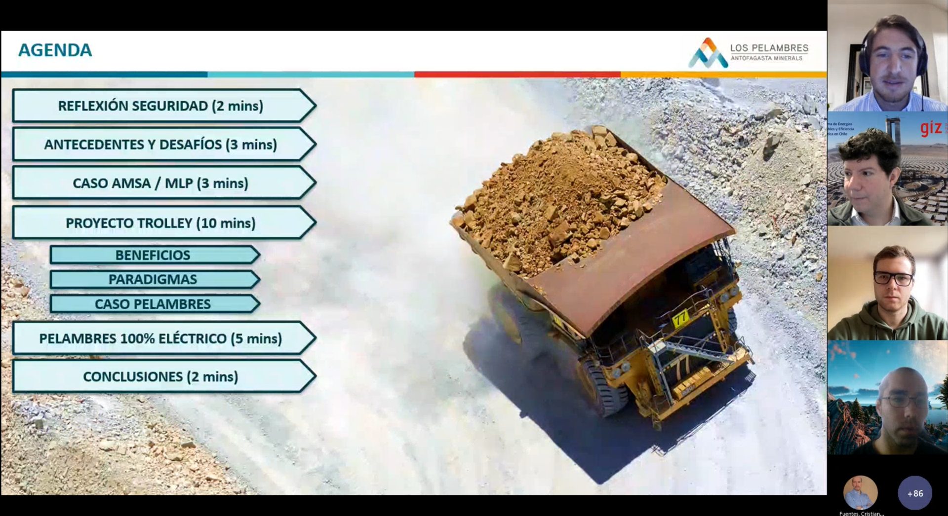 En webinar organizado por GIZ, Minera los Pelambres presentó su ...