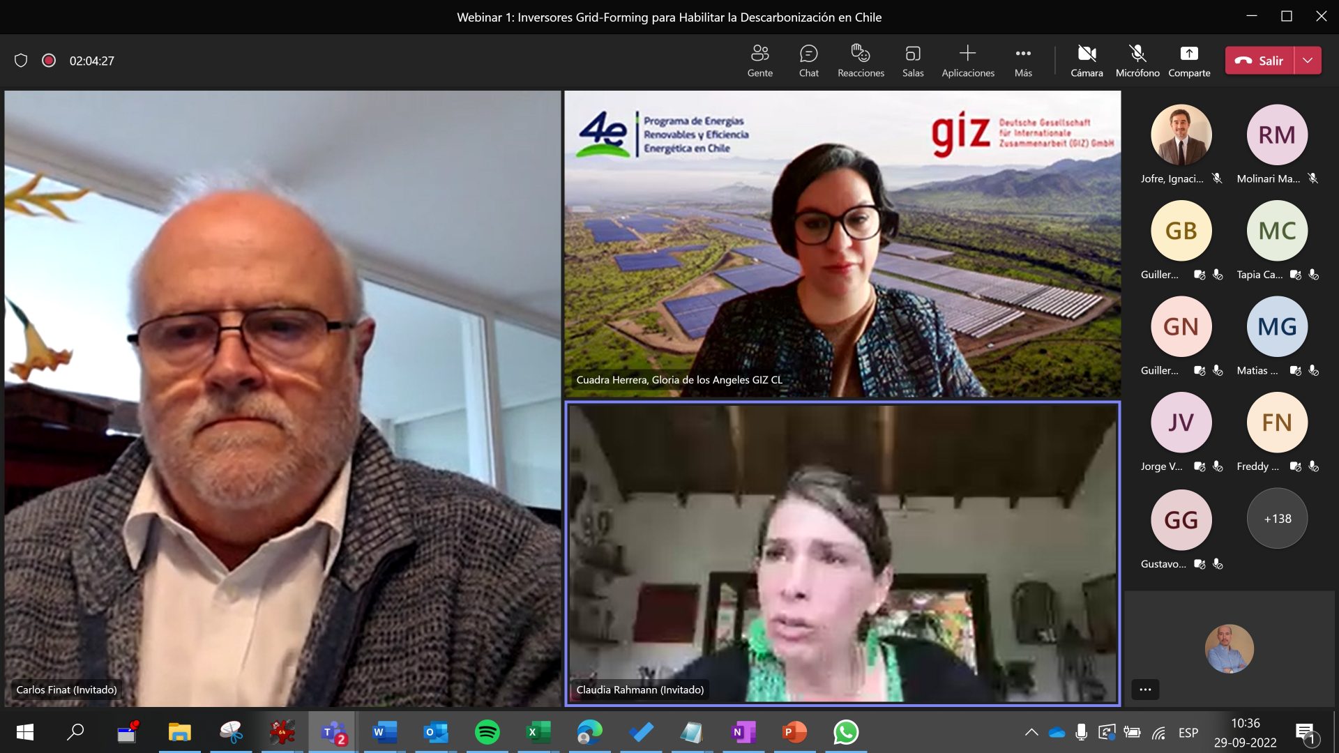 Webinar analizó el uso de tecnologías grid forming para habilitar la ...